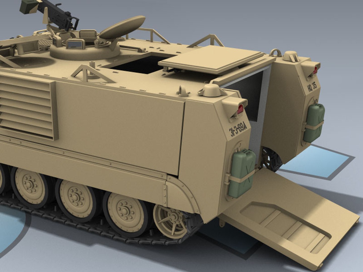 3d Model Of M113a2 Apc