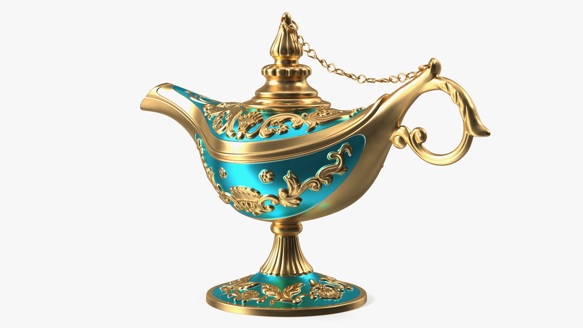Magic Lamp Blue 3D - TurboSquid 2146552