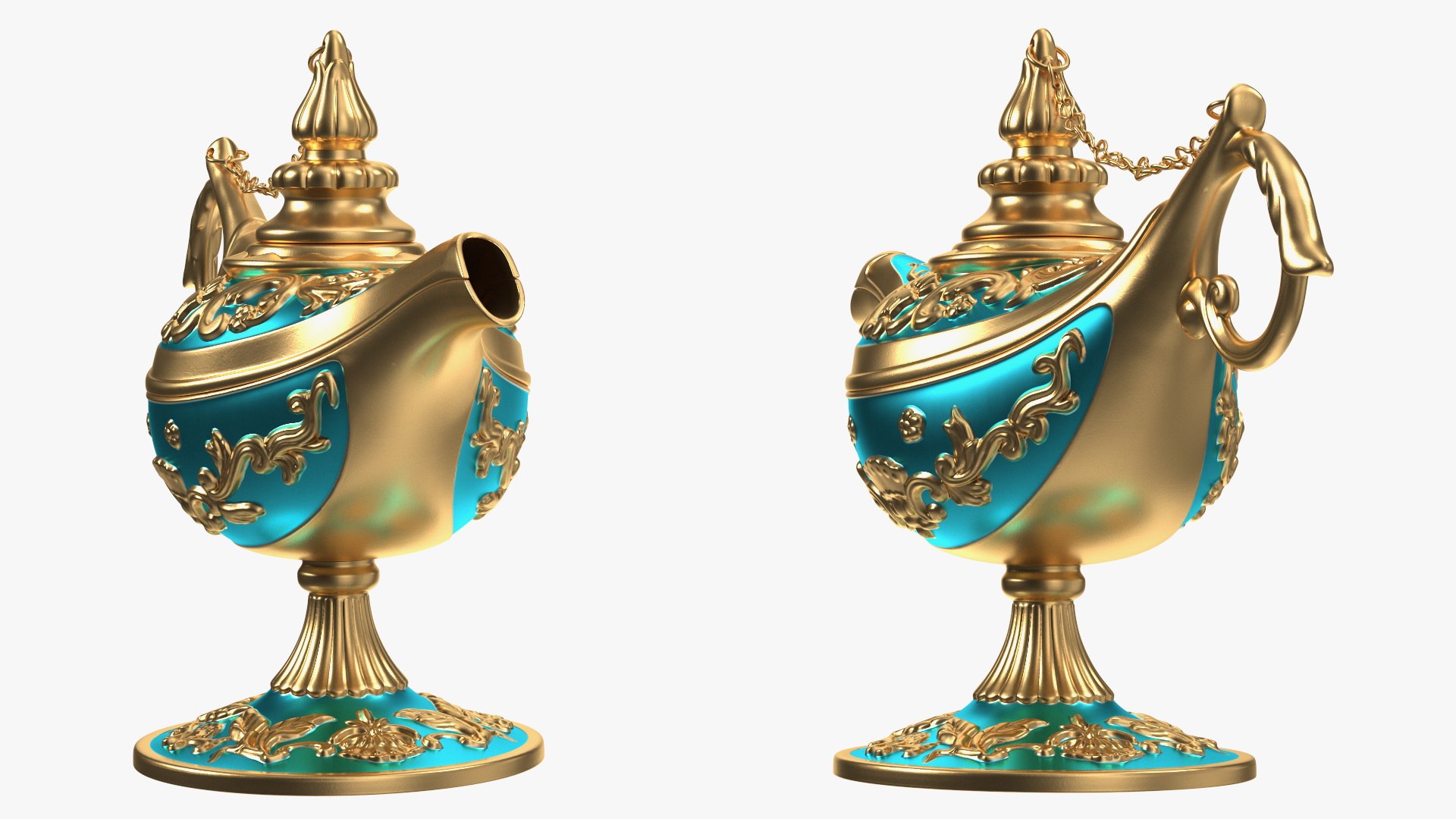 Magic Lamp Blue 3D - TurboSquid 2146552
