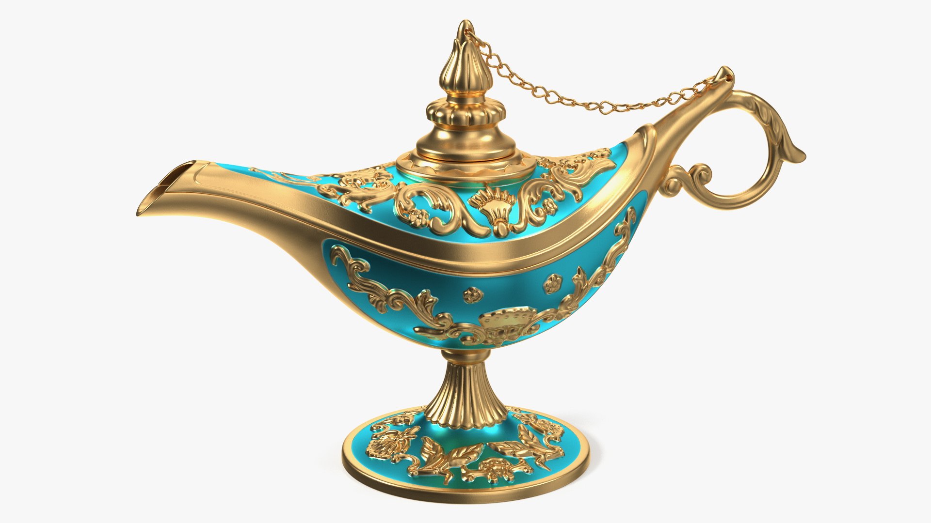 Magic Lamp Blue 3D - TurboSquid 2146552