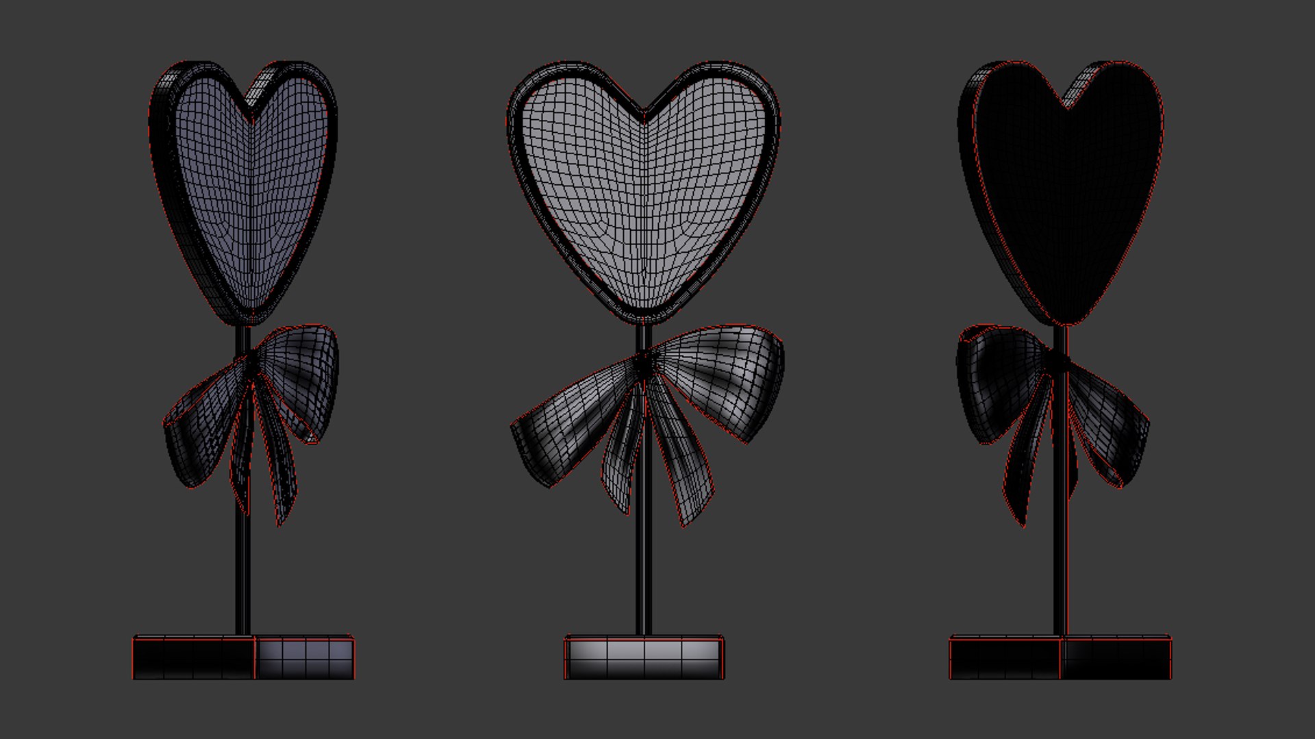 Frame heart 3D model - TurboSquid 1444960