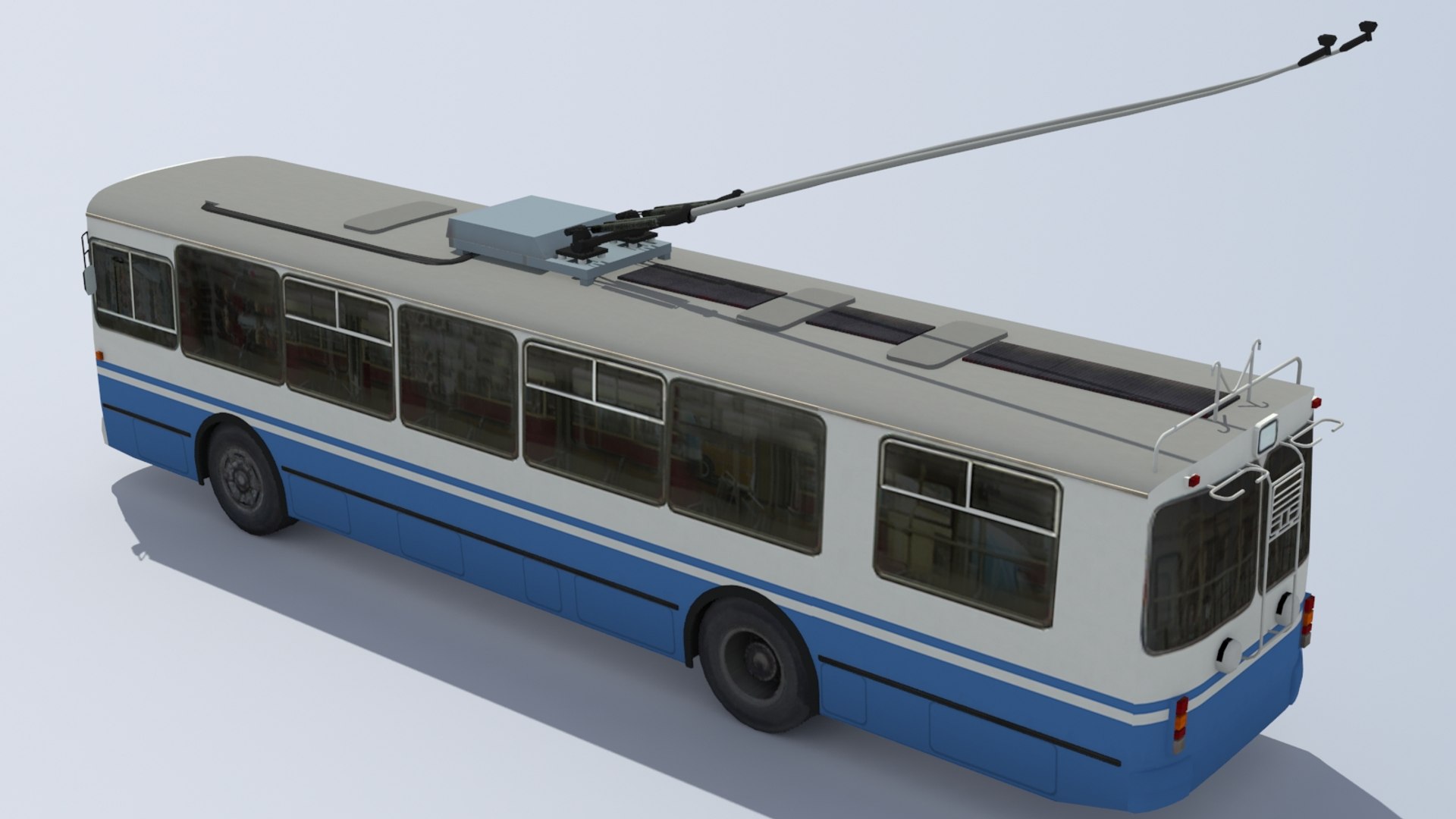 3d Soviet Trolleybus Ziu-682g-016 1998