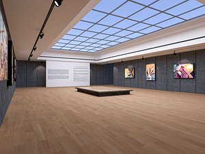 3D Art Gallery Exhibition model - TurboSquid 2067991