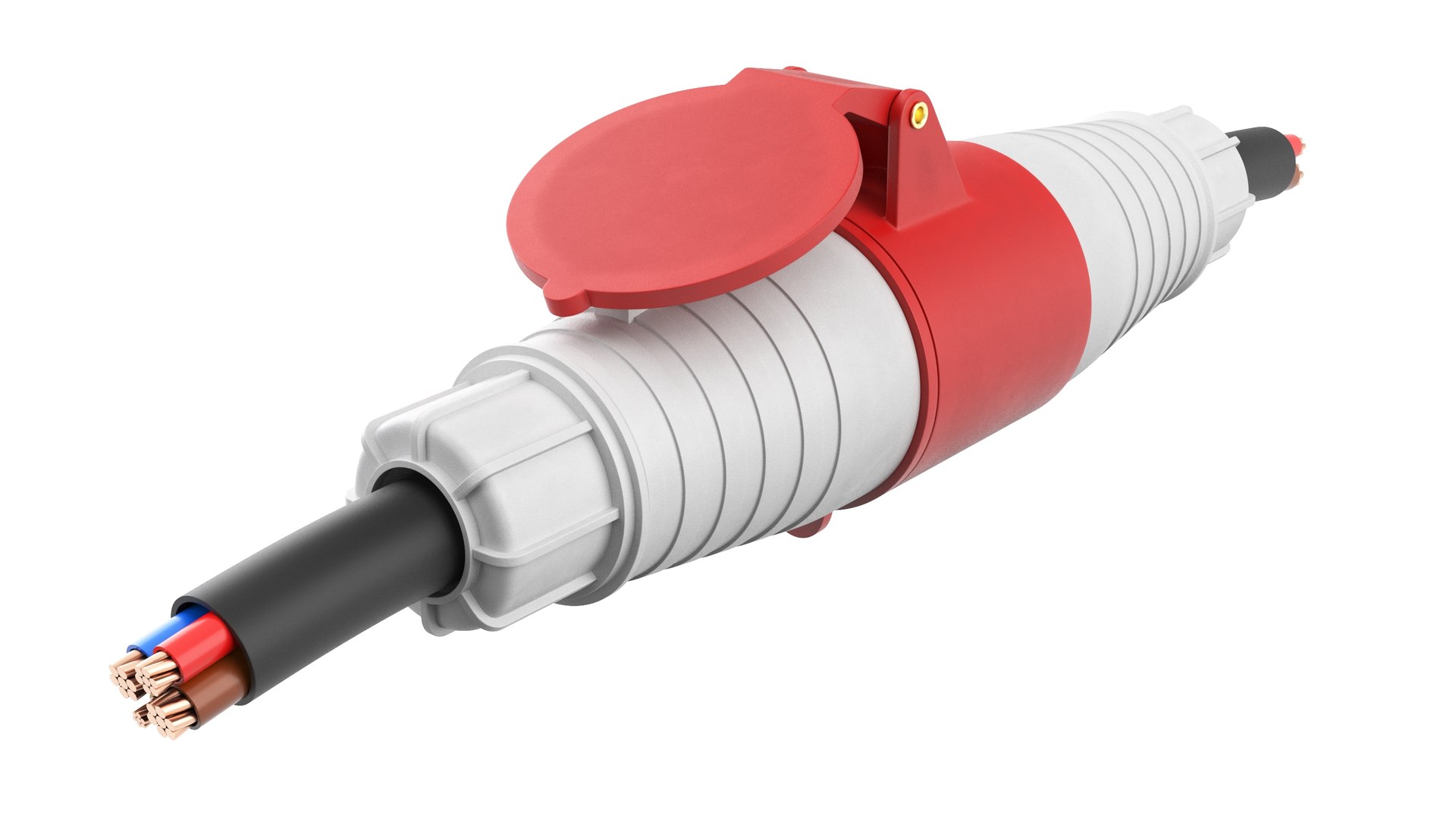 Three Phase Plug Model - TurboSquid 2465499