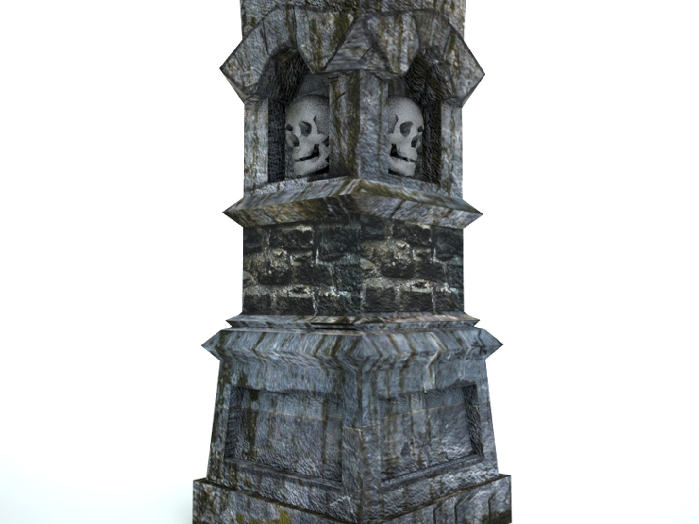 Set Column Dungeon 3d Model