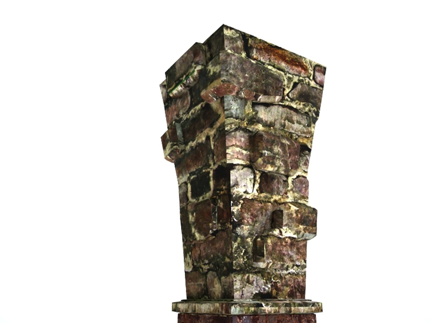 Set Column Dungeon 3d Model