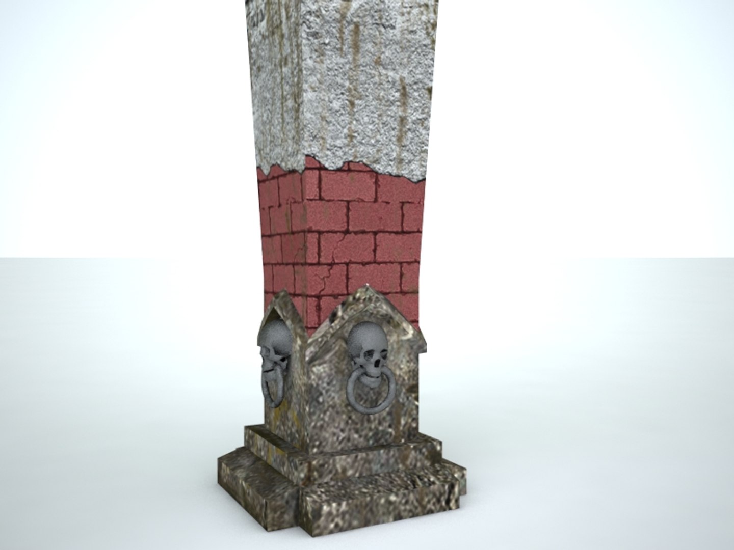 Set Column Dungeon 3d Model