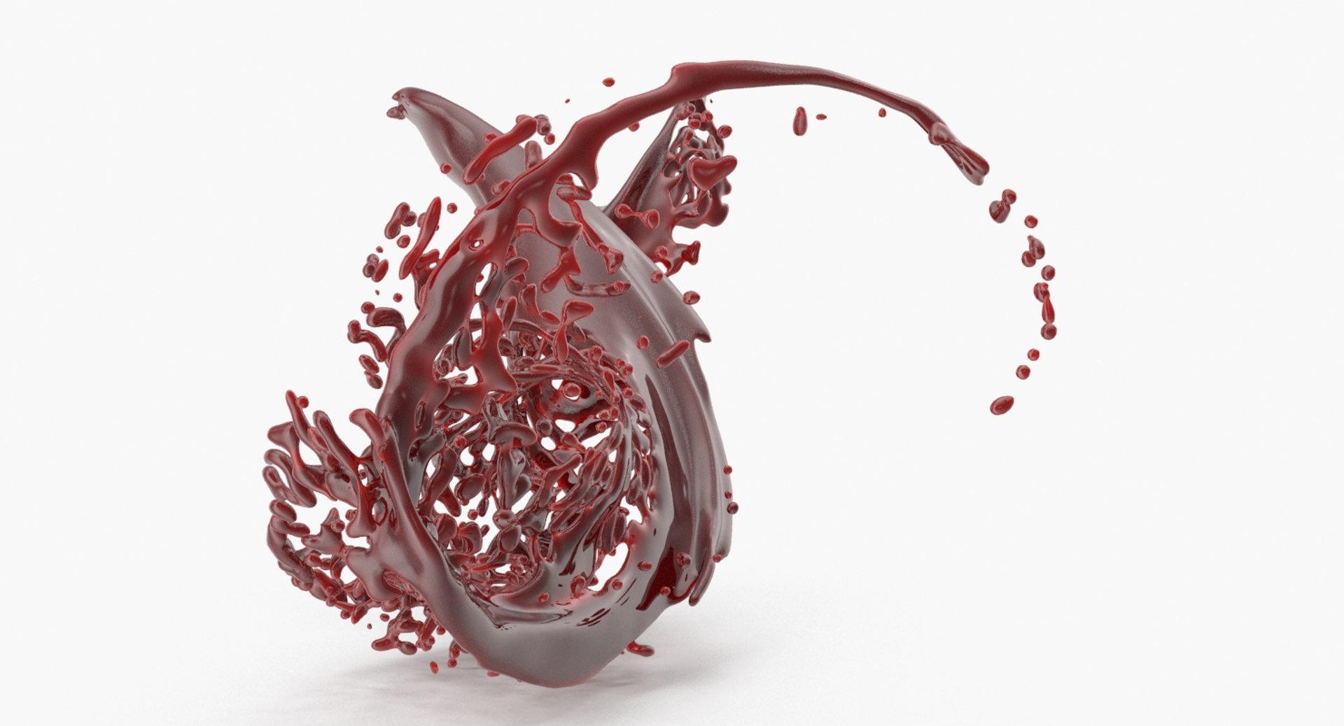 Realistic Blood Splash 2 Model - TurboSquid 1210179