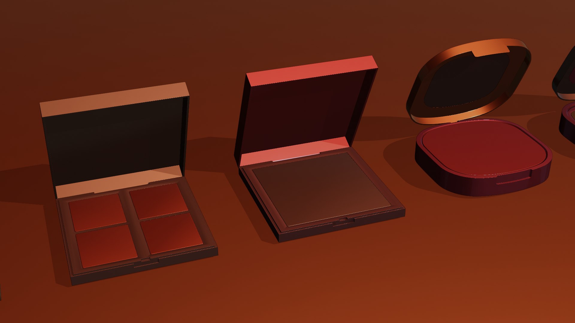Compacts Pack Palette 01 3D Model - TurboSquid 2154880