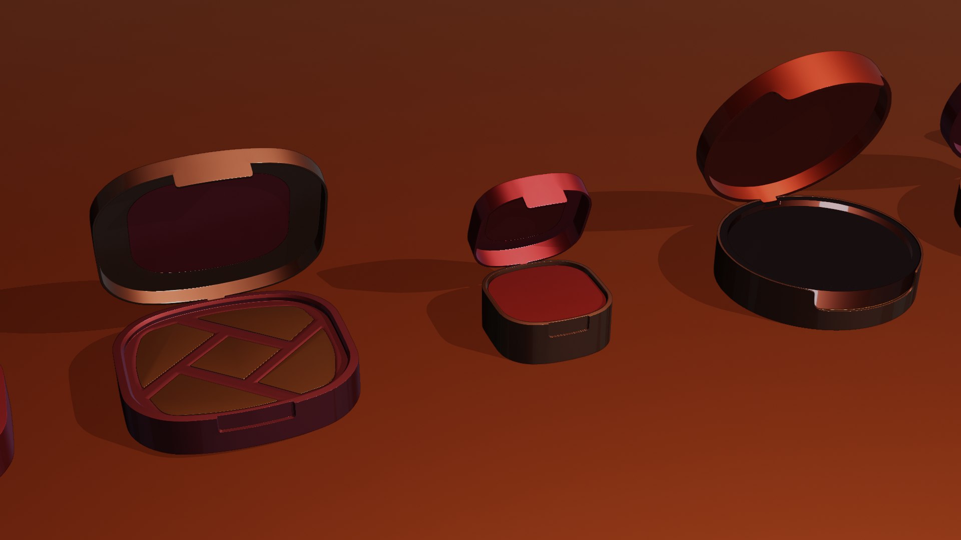 Compacts Pack Palette 01 3D Model - TurboSquid 2154880