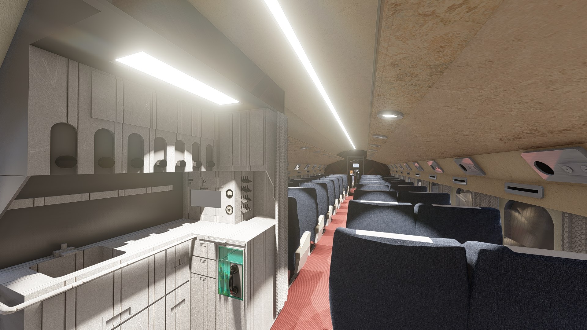 Douglas DC-7C 1954 Low-poly 3D Model - TurboSquid 2222263