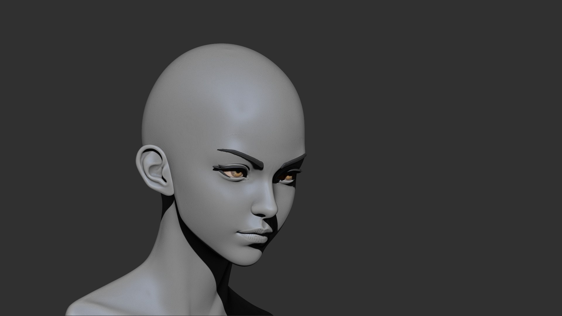 3D Female Head 3d Print - TurboSquid 2103305