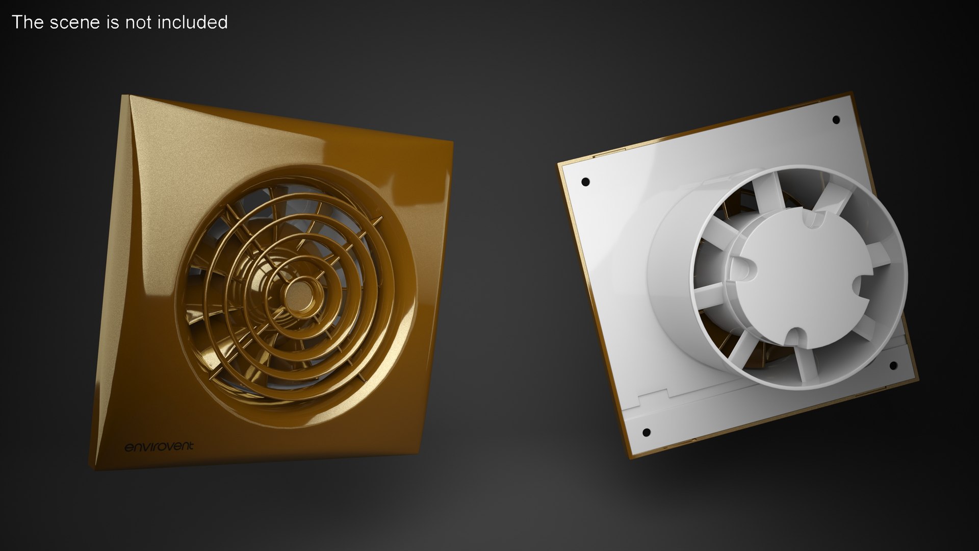3D Extractor Fan EnviroVent Bronze - TurboSquid 1980760