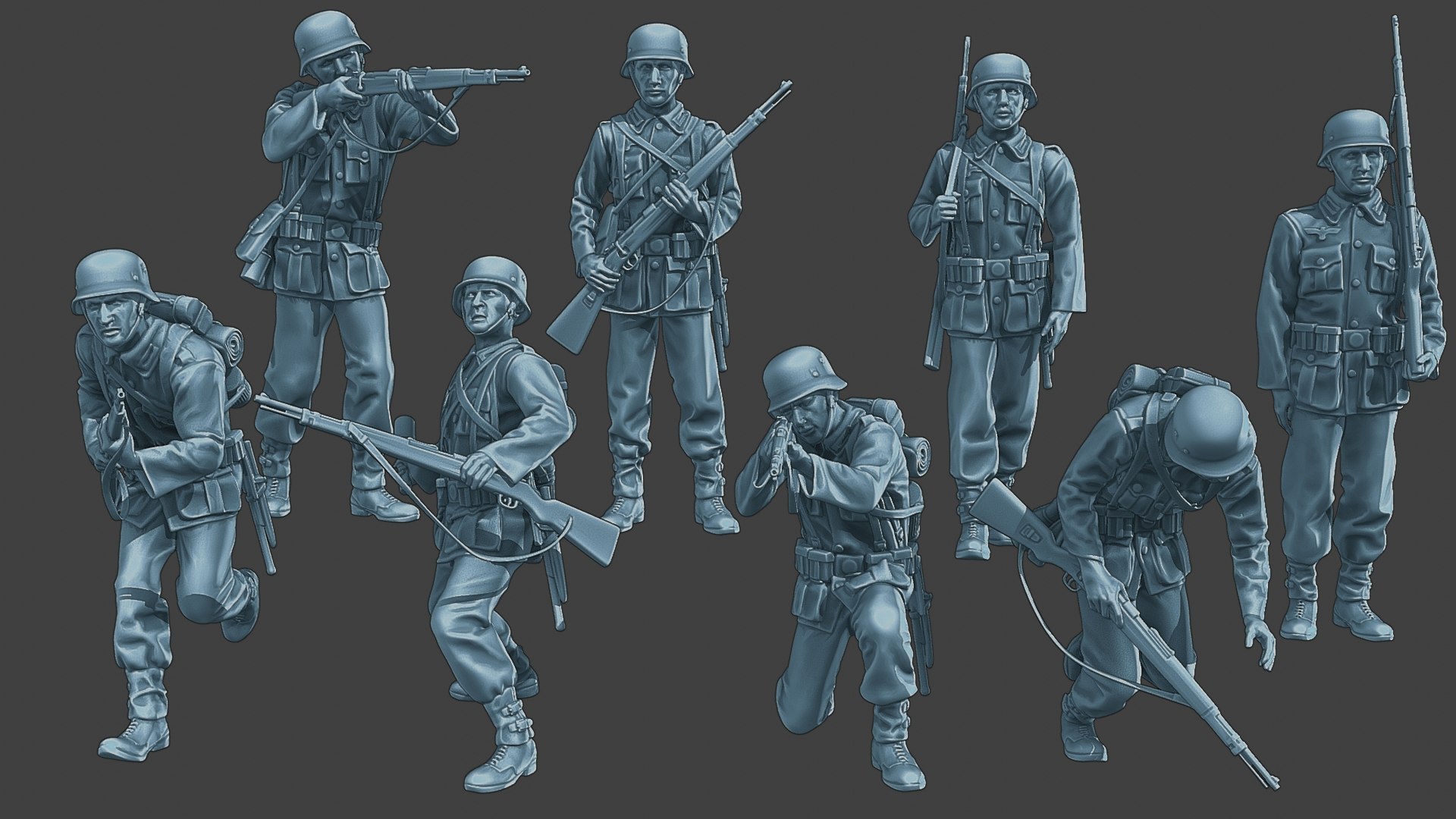 German Soldiers Ww2 G1 3D Model - TurboSquid 1520331