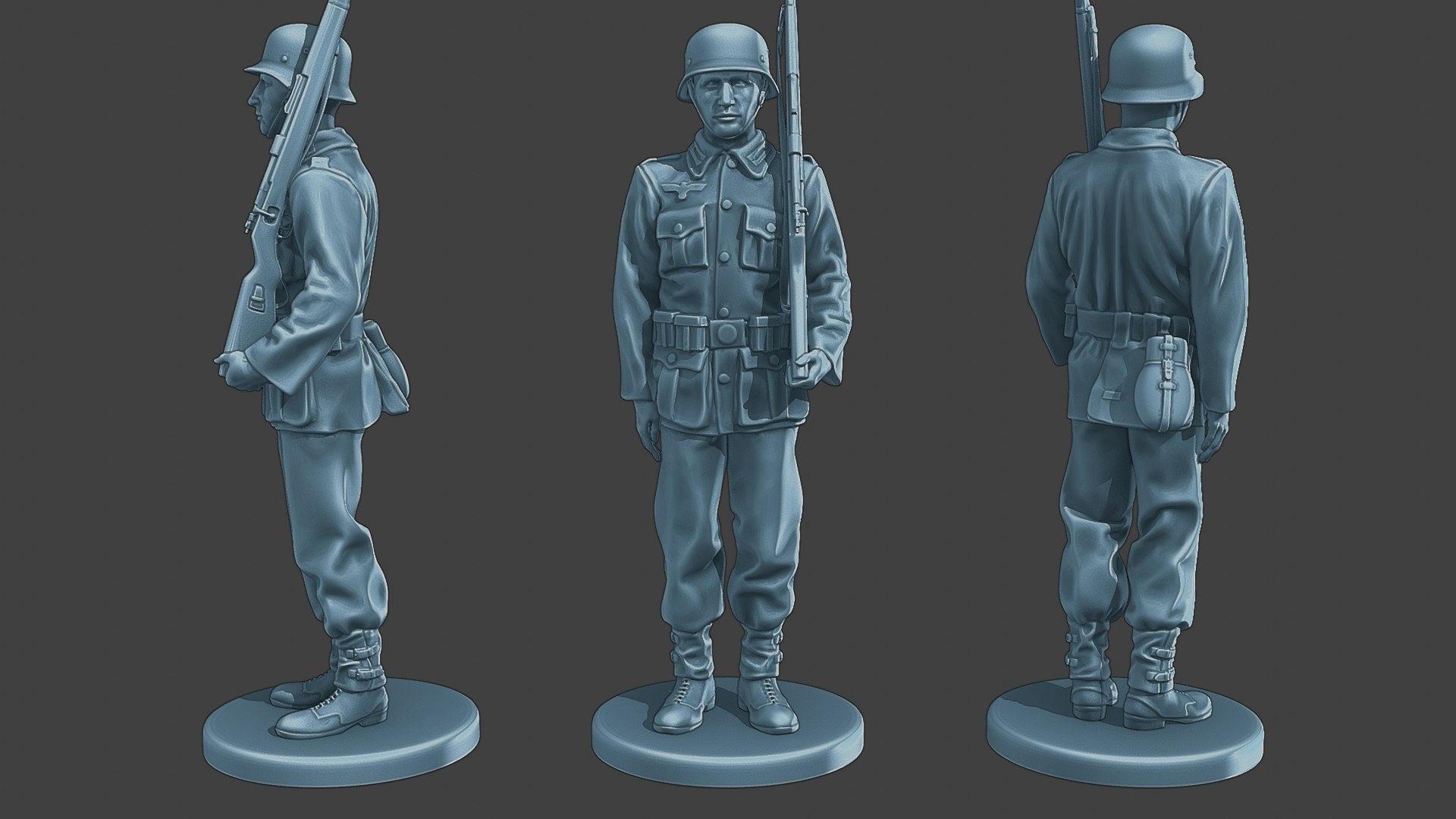 German Soldiers Ww2 G1 3D Model - TurboSquid 1520331
