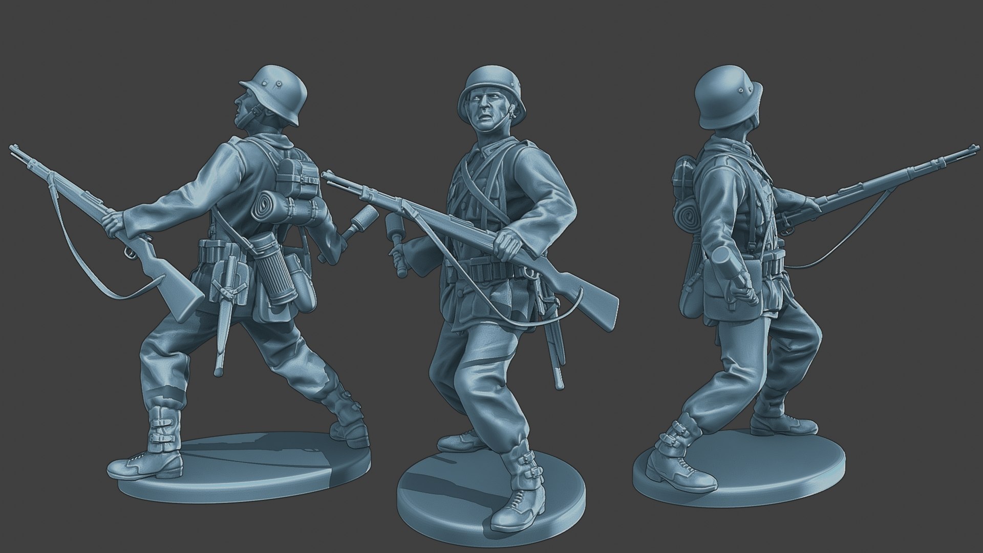 German Soldiers Ww2 G1 3D Model - TurboSquid 1520331