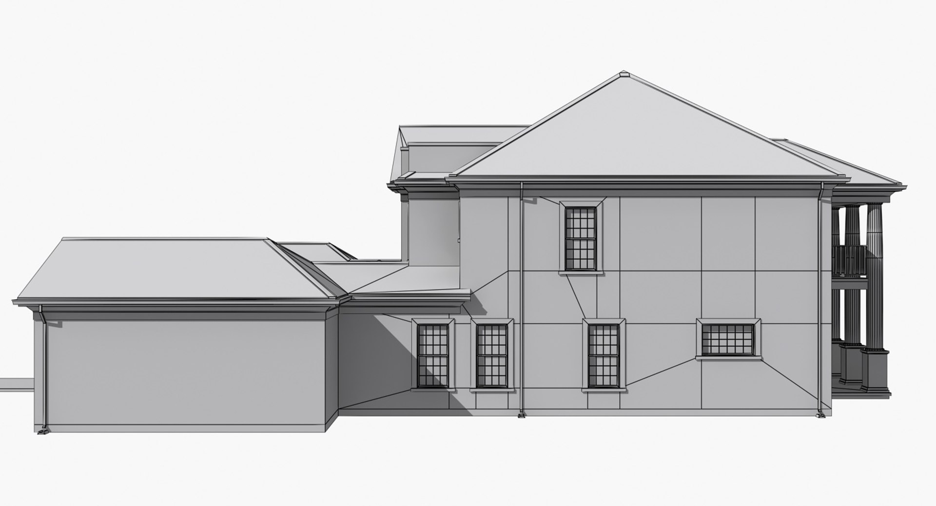 story residential house 3d model