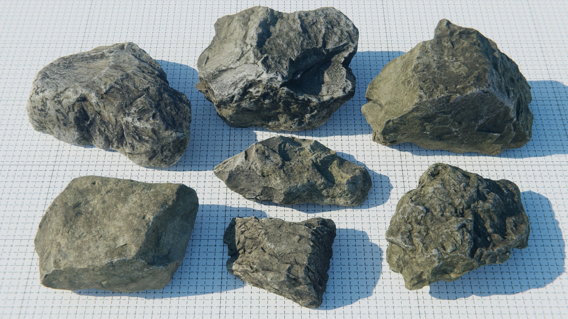 3D Rocks Packed Model - TurboSquid 1700464