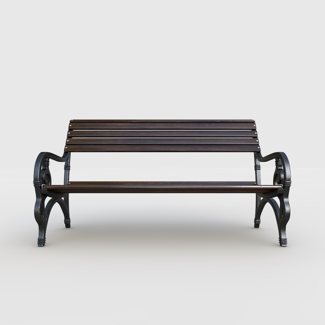 Park Bench Model - TurboSquid 1419562