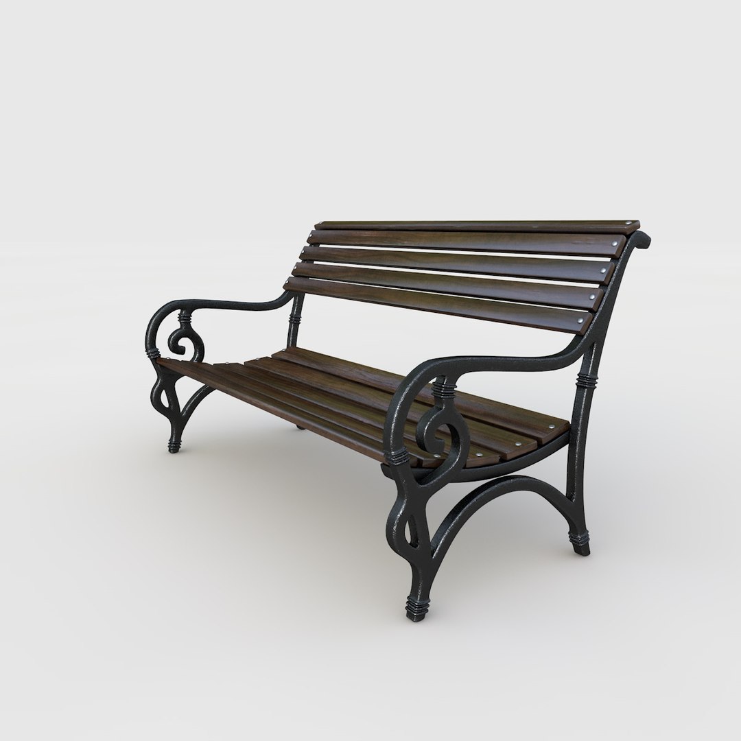 Park Bench Model - TurboSquid 1419562