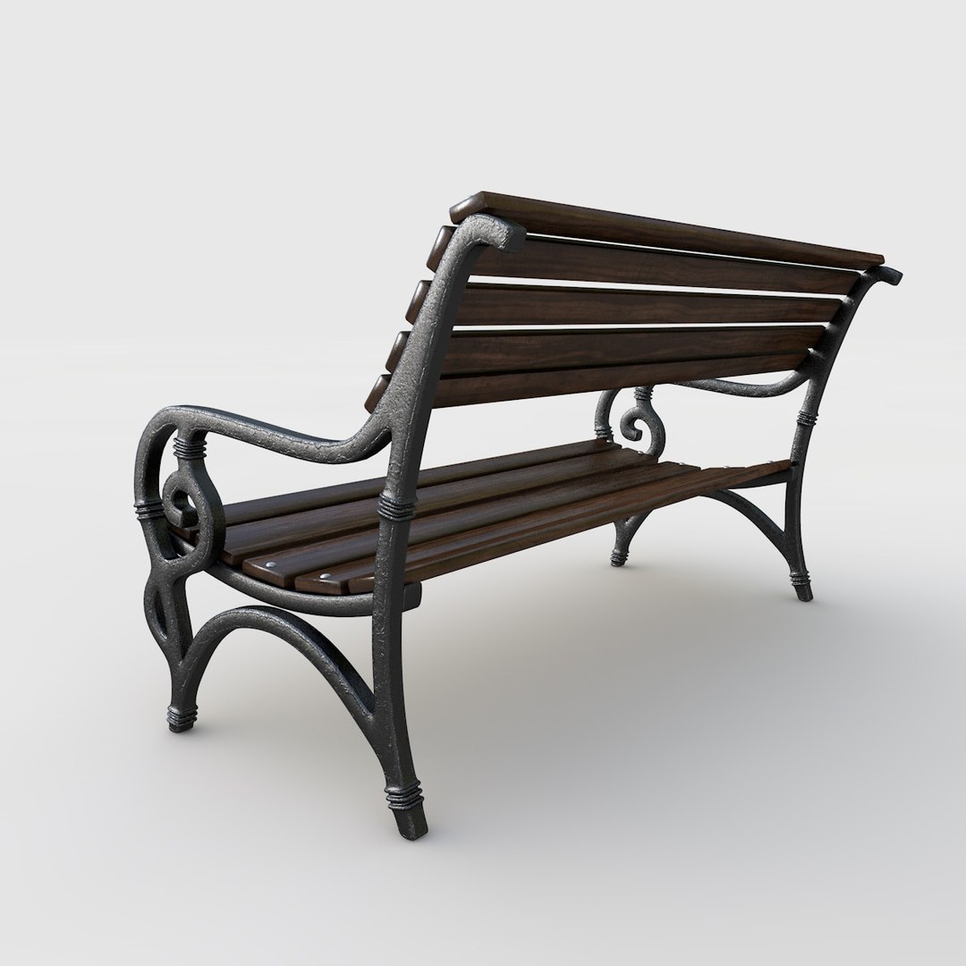 Park Bench Model - TurboSquid 1419562