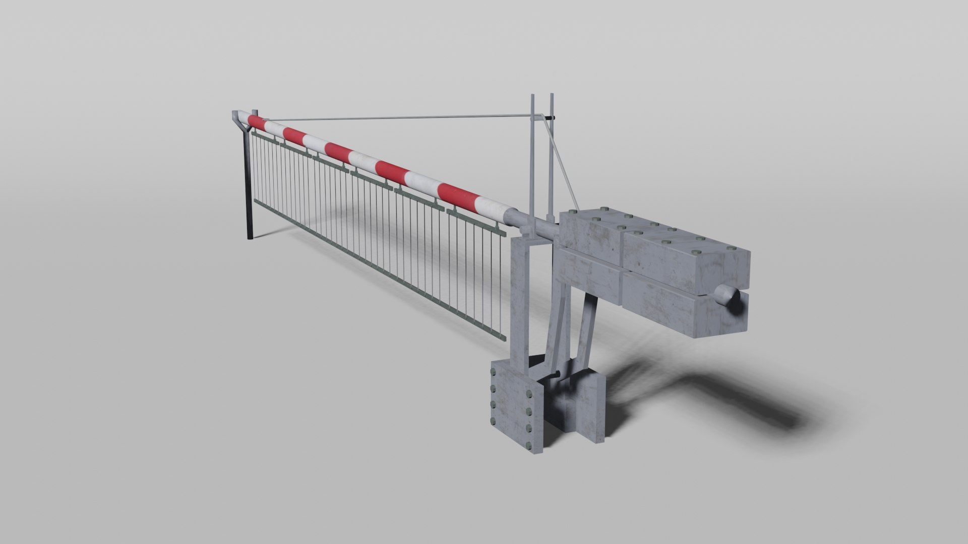 3D Railway Crossing Gate - TurboSquid 2167850