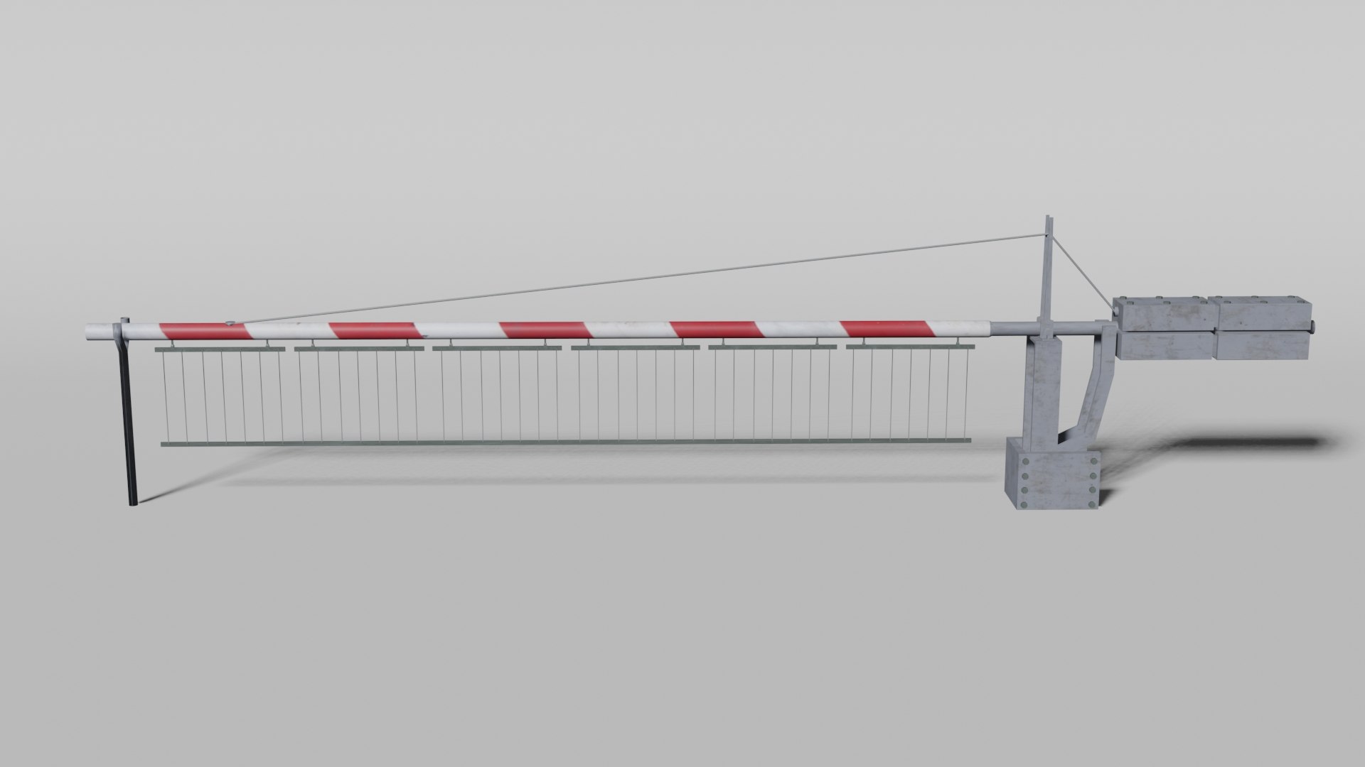 3D Railway Crossing Gate - TurboSquid 2167850