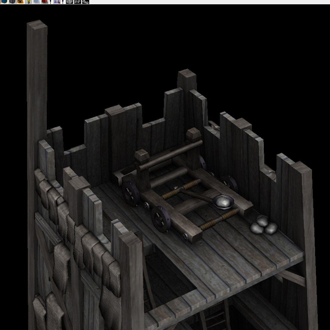 Castle Siege Tower 3d Model