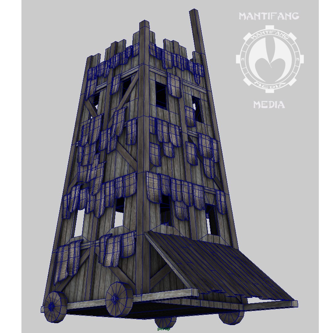 Castle Siege Tower 3d Model