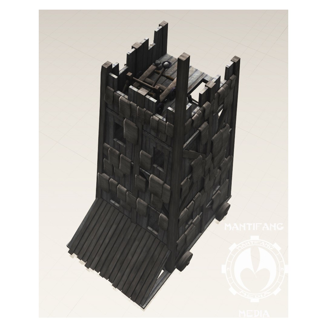 Castle Siege Tower 3d Model