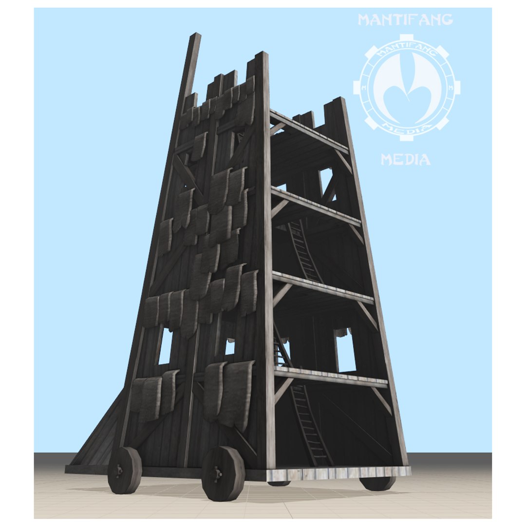 Castle Siege Tower 3d Model