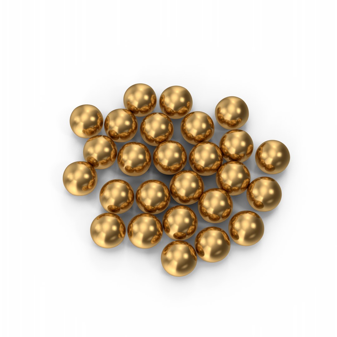 Gold Balls 3D - TurboSquid 2232758
