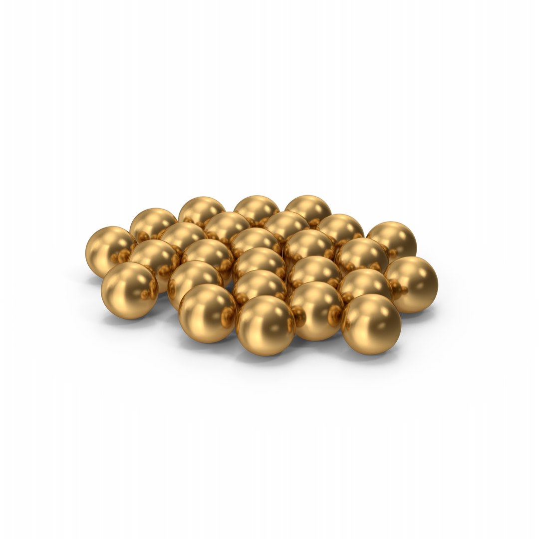 Gold Balls 3D - TurboSquid 2232758