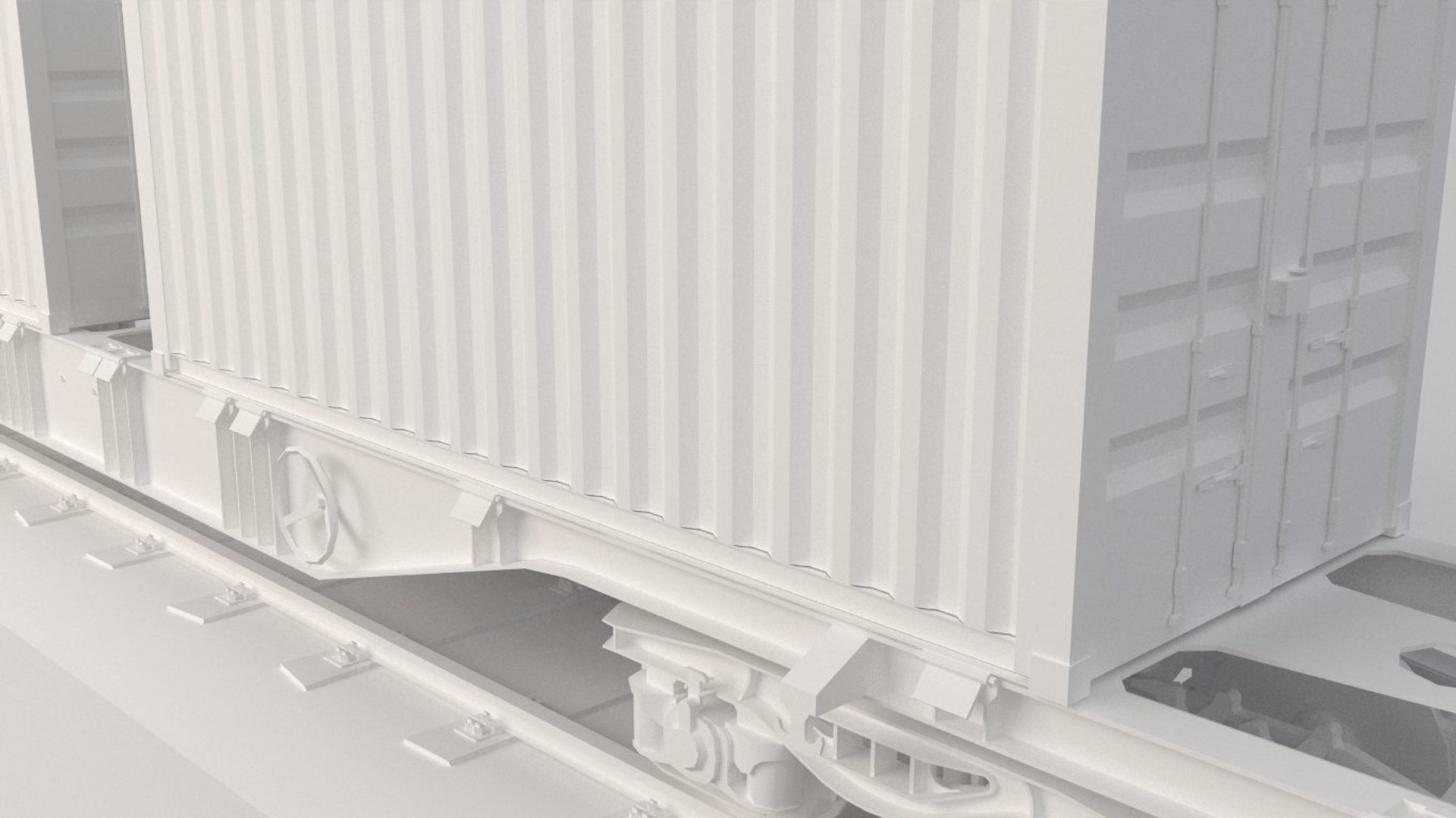 Container Train 3D Model - TurboSquid 1527232