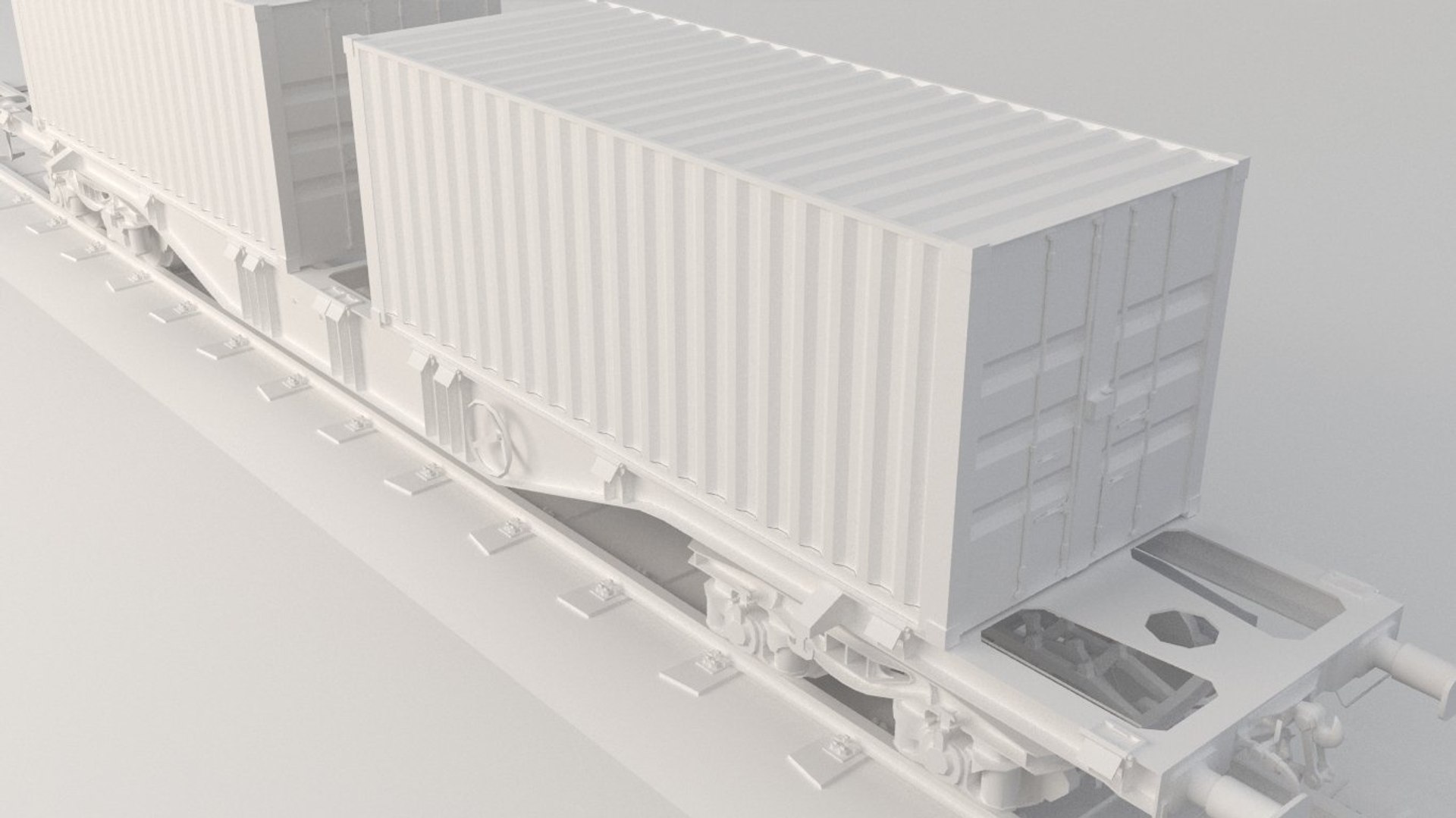 Container Train 3D Model - TurboSquid 1527232