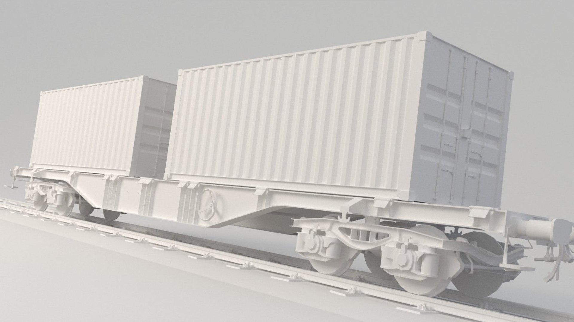 Container Train 3D Model - TurboSquid 1527232