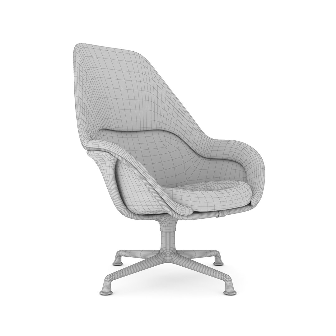 Steelcase SW1 Lounge Chair Model - TurboSquid 2263154