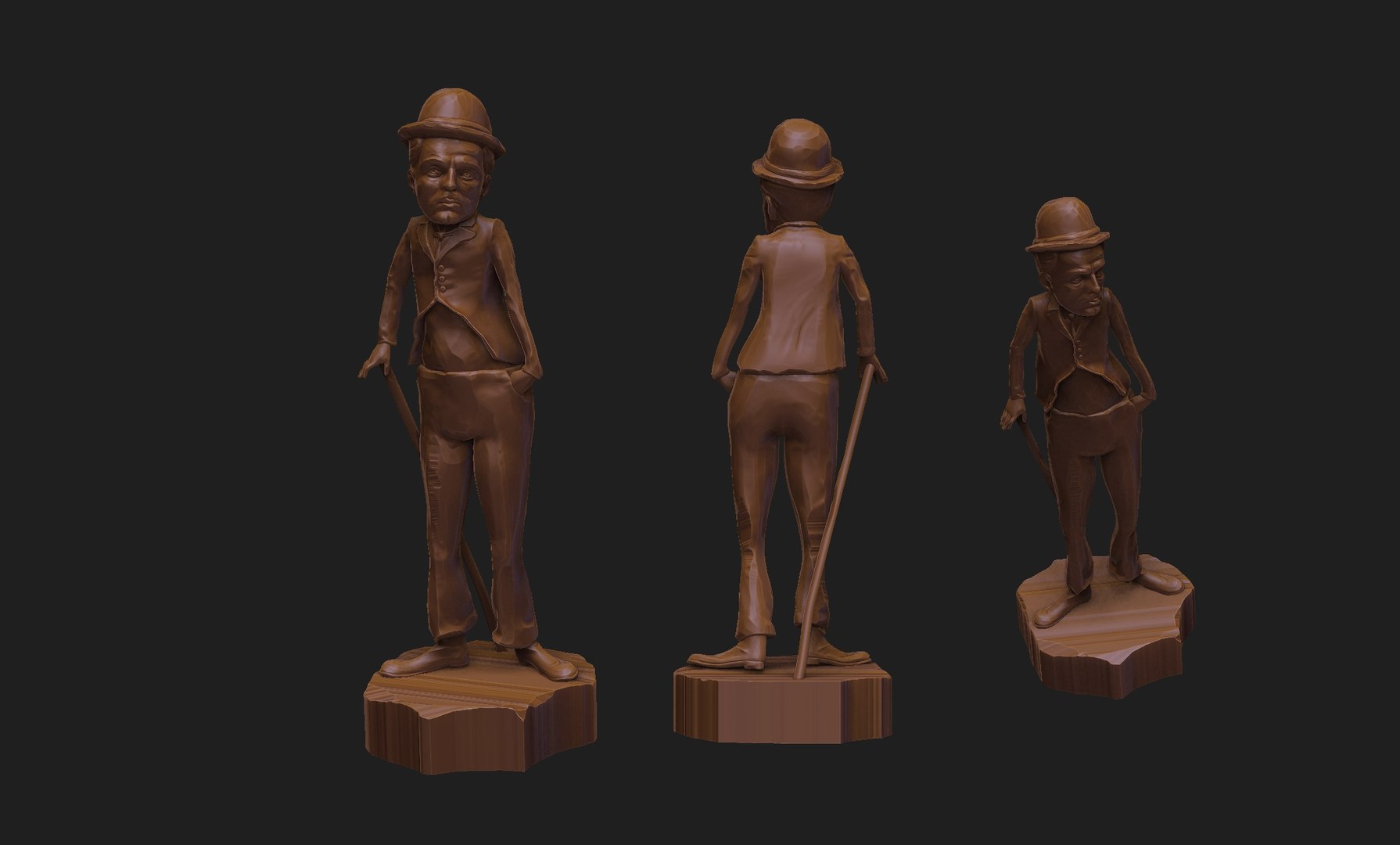 Charlie Chaplin 3D Model - TurboSquid 2438192
