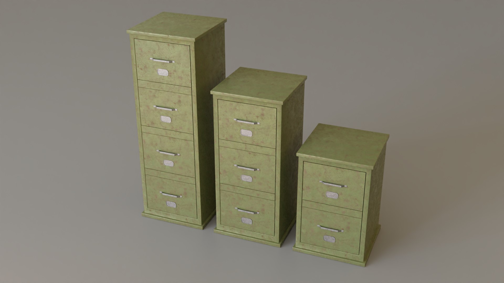 3D File Cabinet Asset model - TurboSquid 2038663