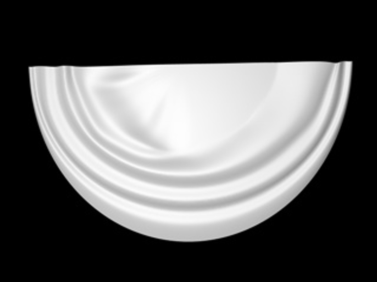 3d Model Of Half Circle