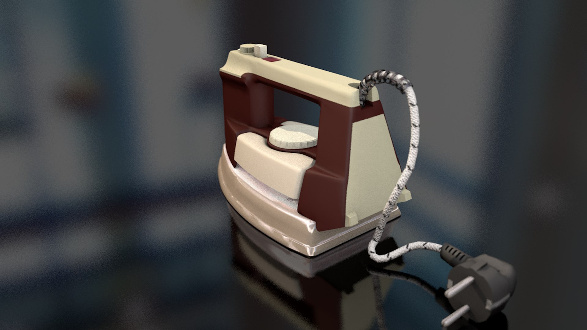 Retro clothes iron 3D model - TurboSquid 1452343