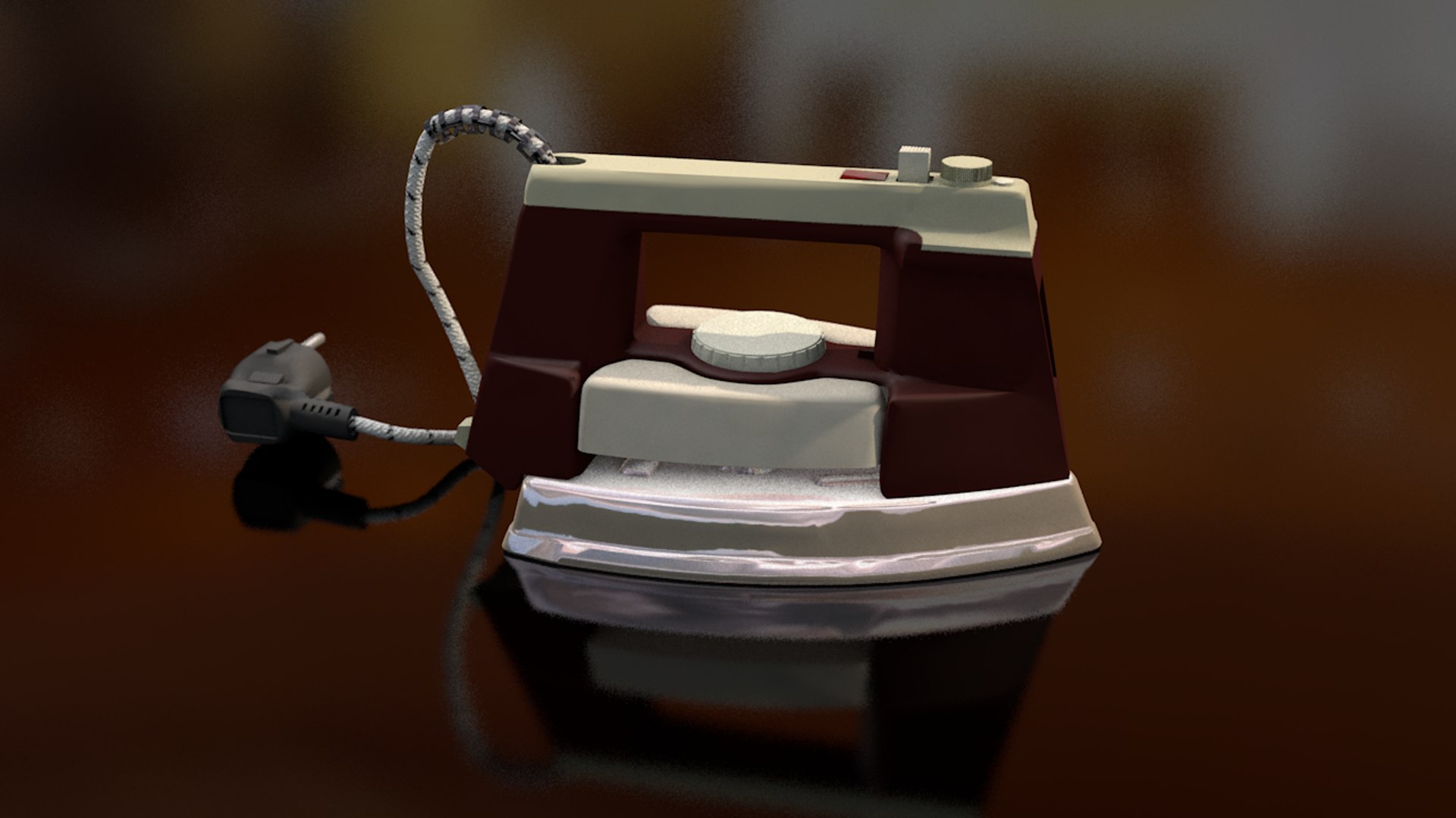 Retro clothes iron 3D model - TurboSquid 1452343