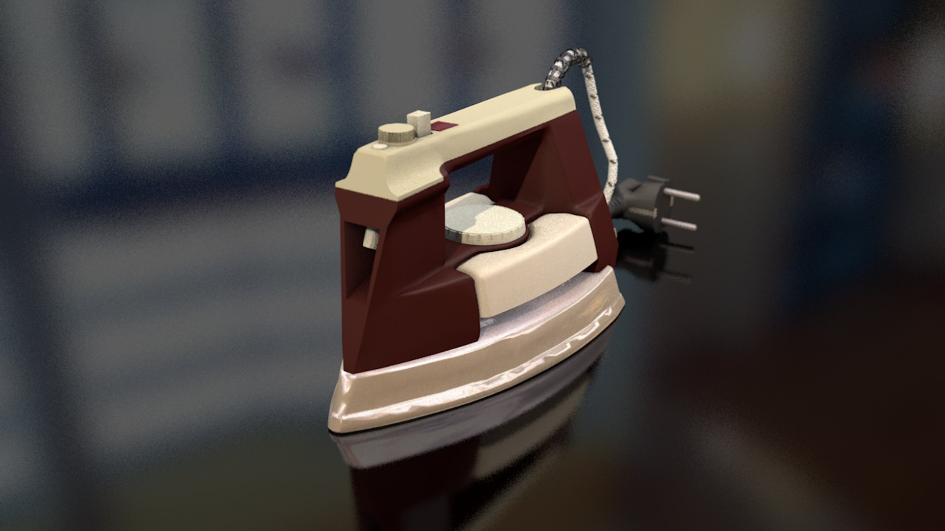 Retro clothes iron 3D model - TurboSquid 1452343