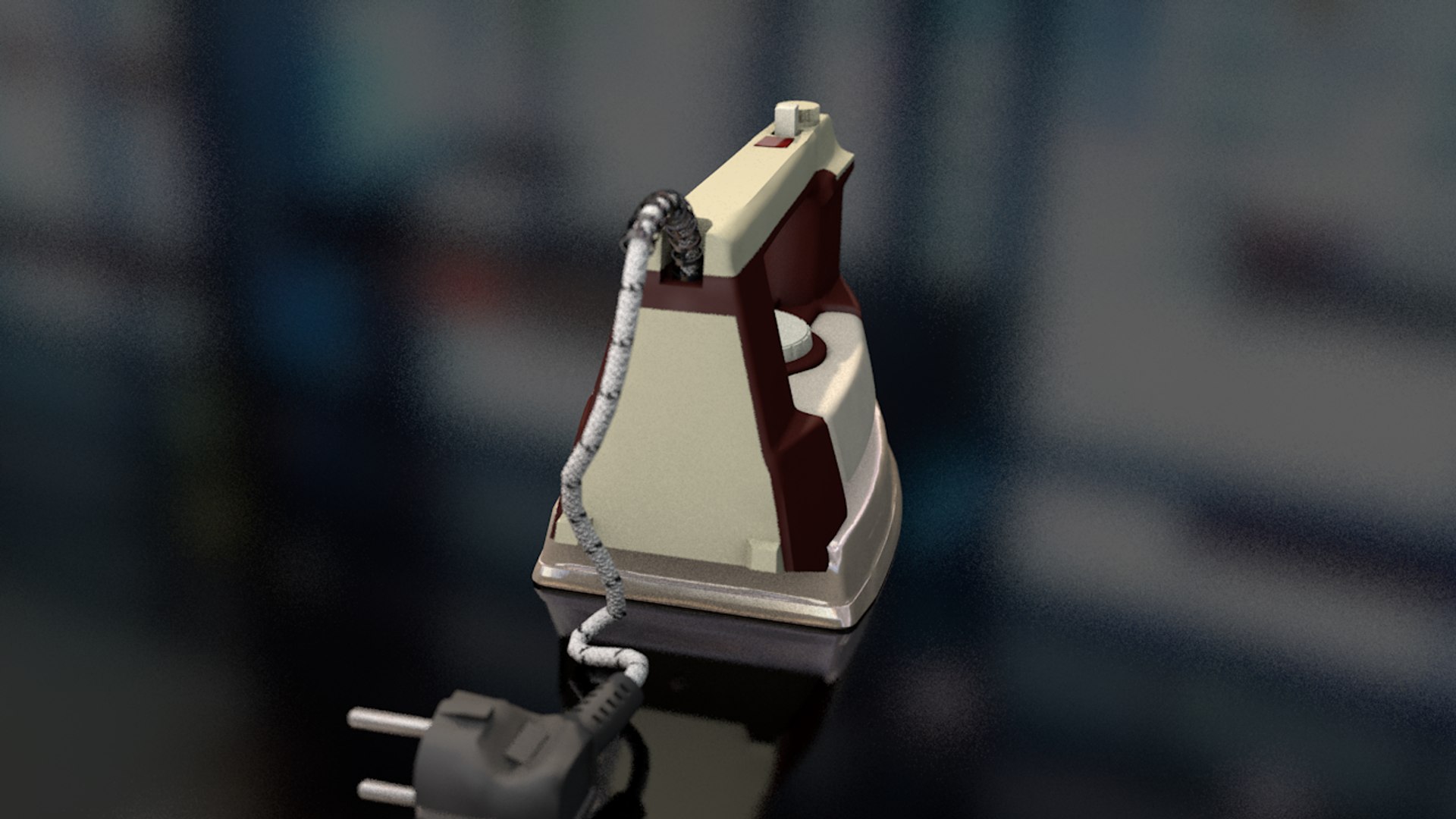 Retro clothes iron 3D model - TurboSquid 1452343