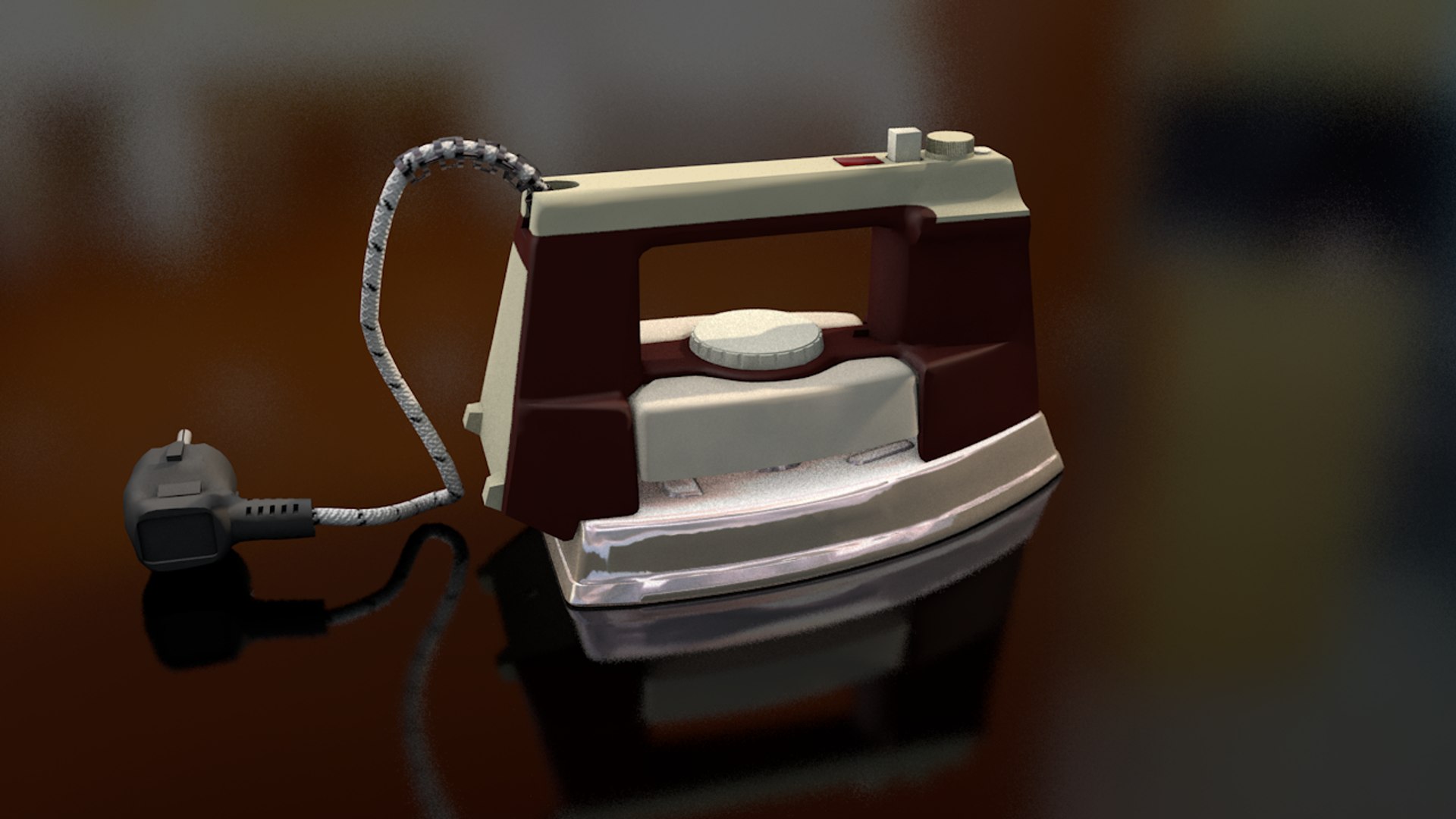 Retro clothes iron 3D model - TurboSquid 1452343