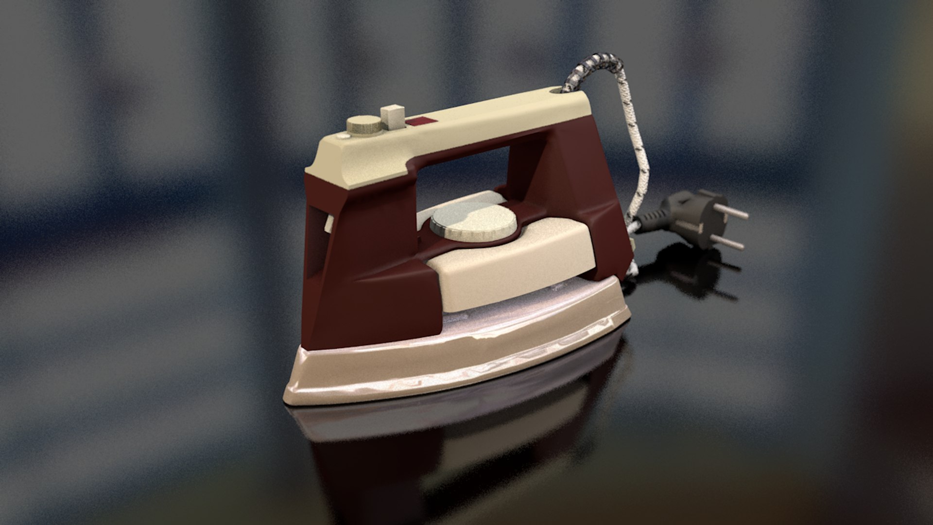 Retro clothes iron 3D model - TurboSquid 1452343
