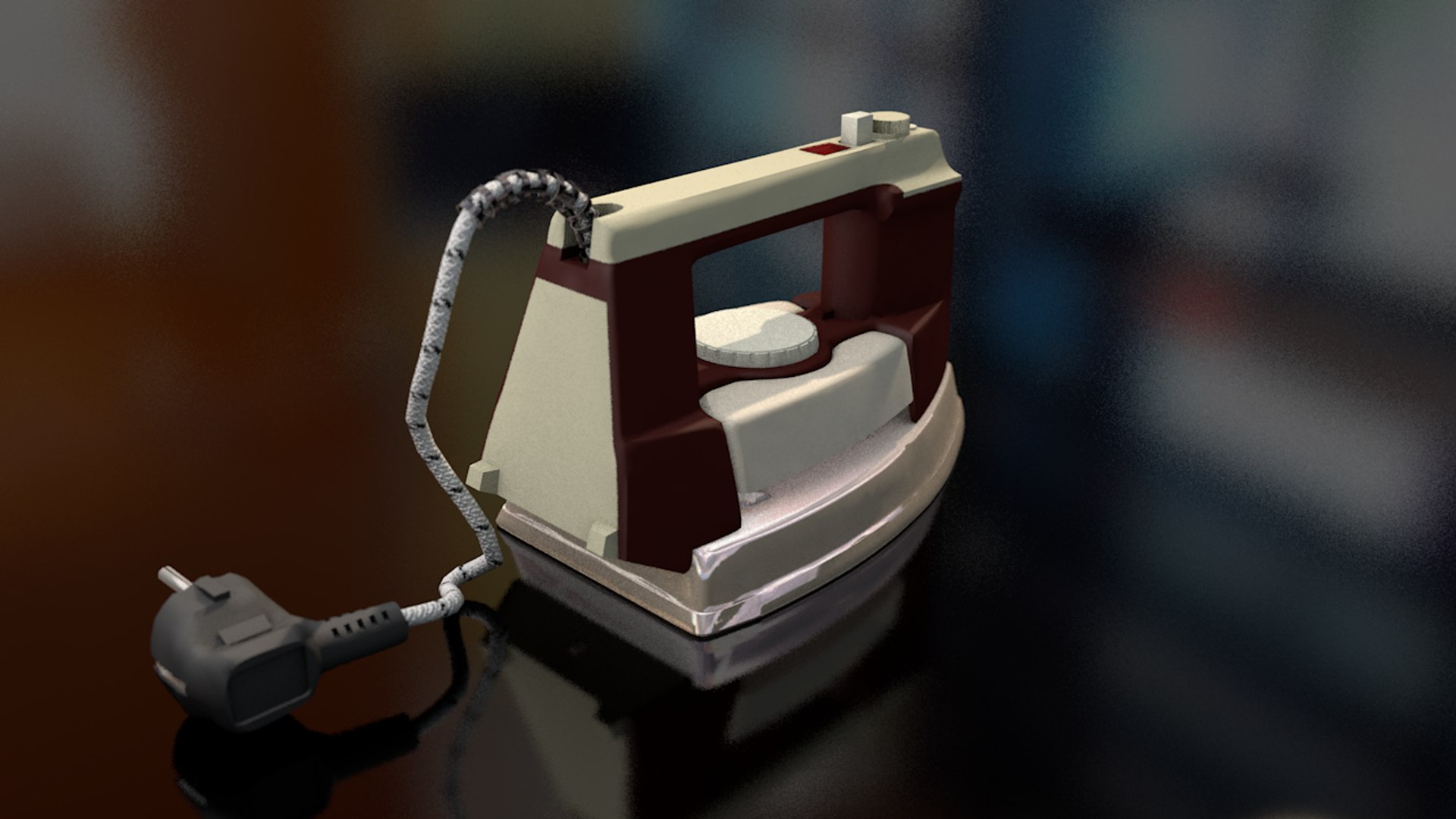 Retro clothes iron 3D model - TurboSquid 1452343