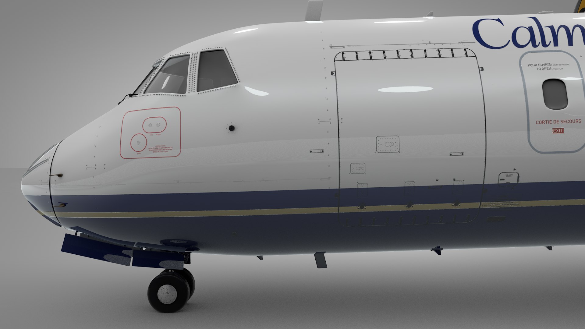 3D ATR 72 CALM AIR L2012 - TurboSquid 2090115