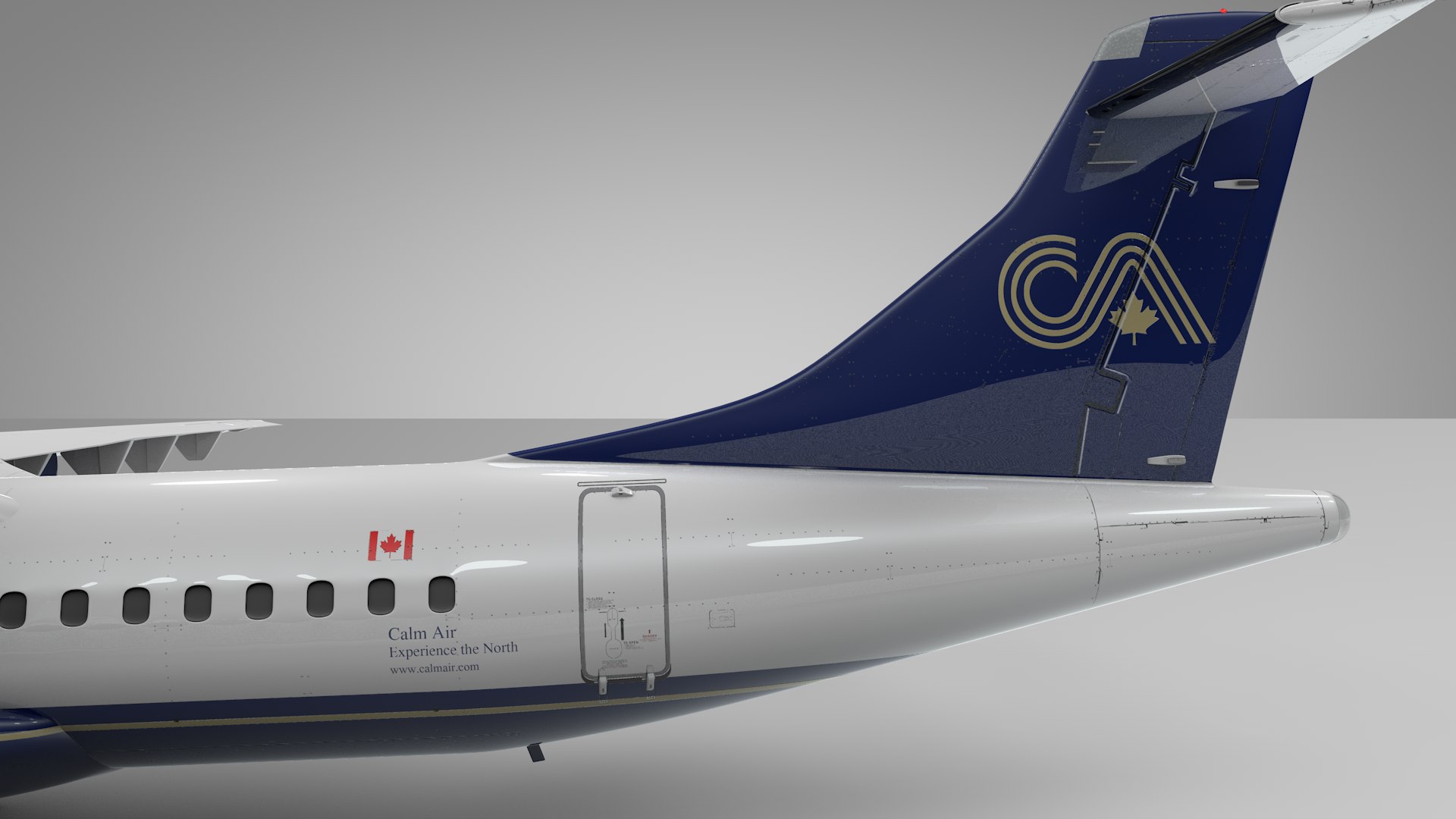 3D ATR 72 CALM AIR L2012 - TurboSquid 2090115
