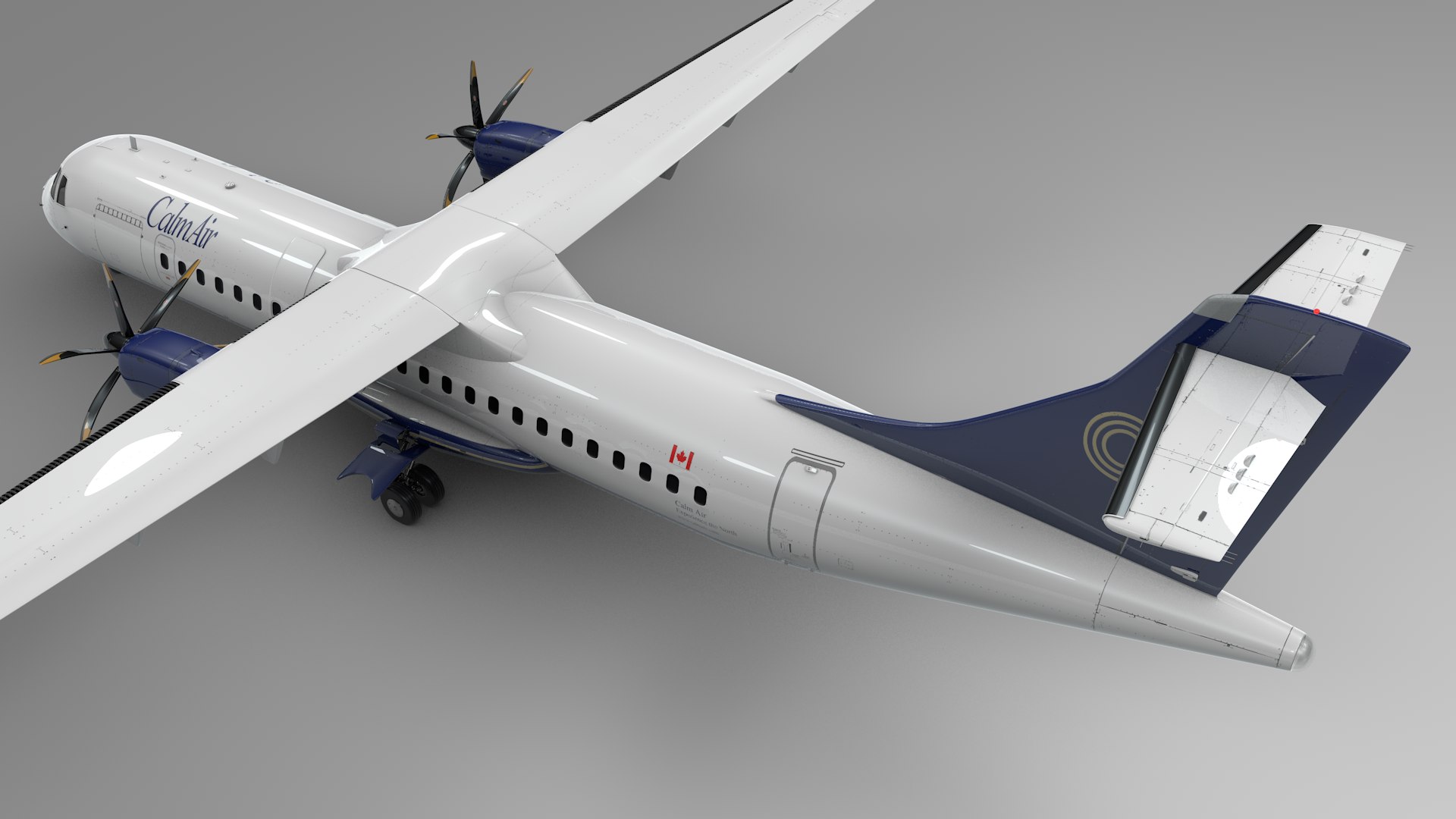 3D ATR 72 CALM AIR L2012 - TurboSquid 2090115